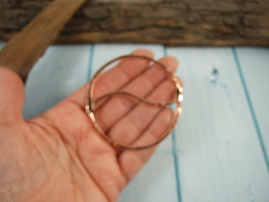 Large Scarf Ring Hammered Copper Scarf Slide Buckle. Hand - Etsy UK