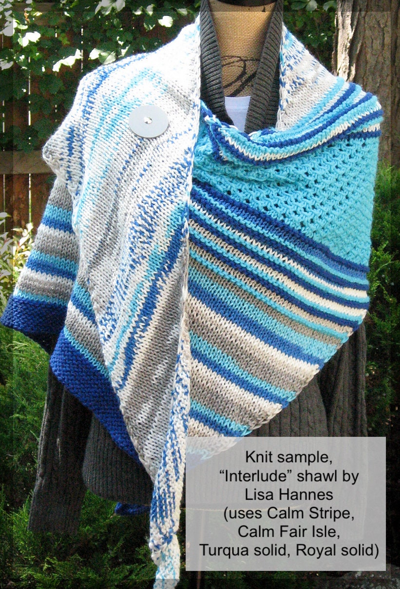 Calm Stripe / Calm Stripe Fair Isle Red Heart Super Saver - Etsy