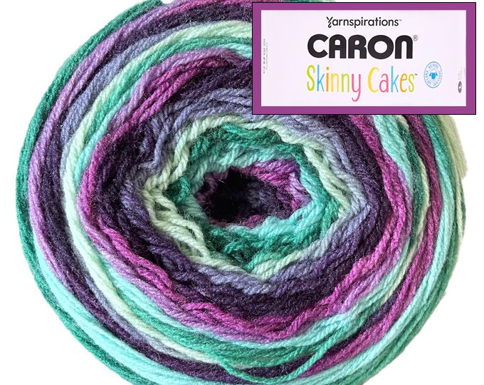 Raspberry Ganache Colorway, Caron Skinny Cakes Yarn, #3 Light Worsted ...