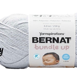 Bernat Bundle up Yarn, Bonus 8.8oz Size/478 Yds!, #4 Worsted Weight, Polyester, Little Leaf ...