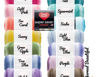 Red Heart Super Saver Yarn Color Chart