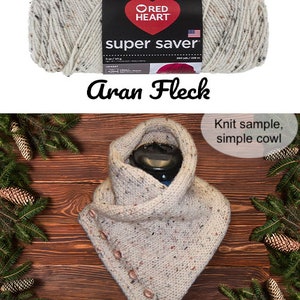 Aran Fleck, Red Heart Super Saver Multi Yarn; 5oz/260yds, Acrylic ...