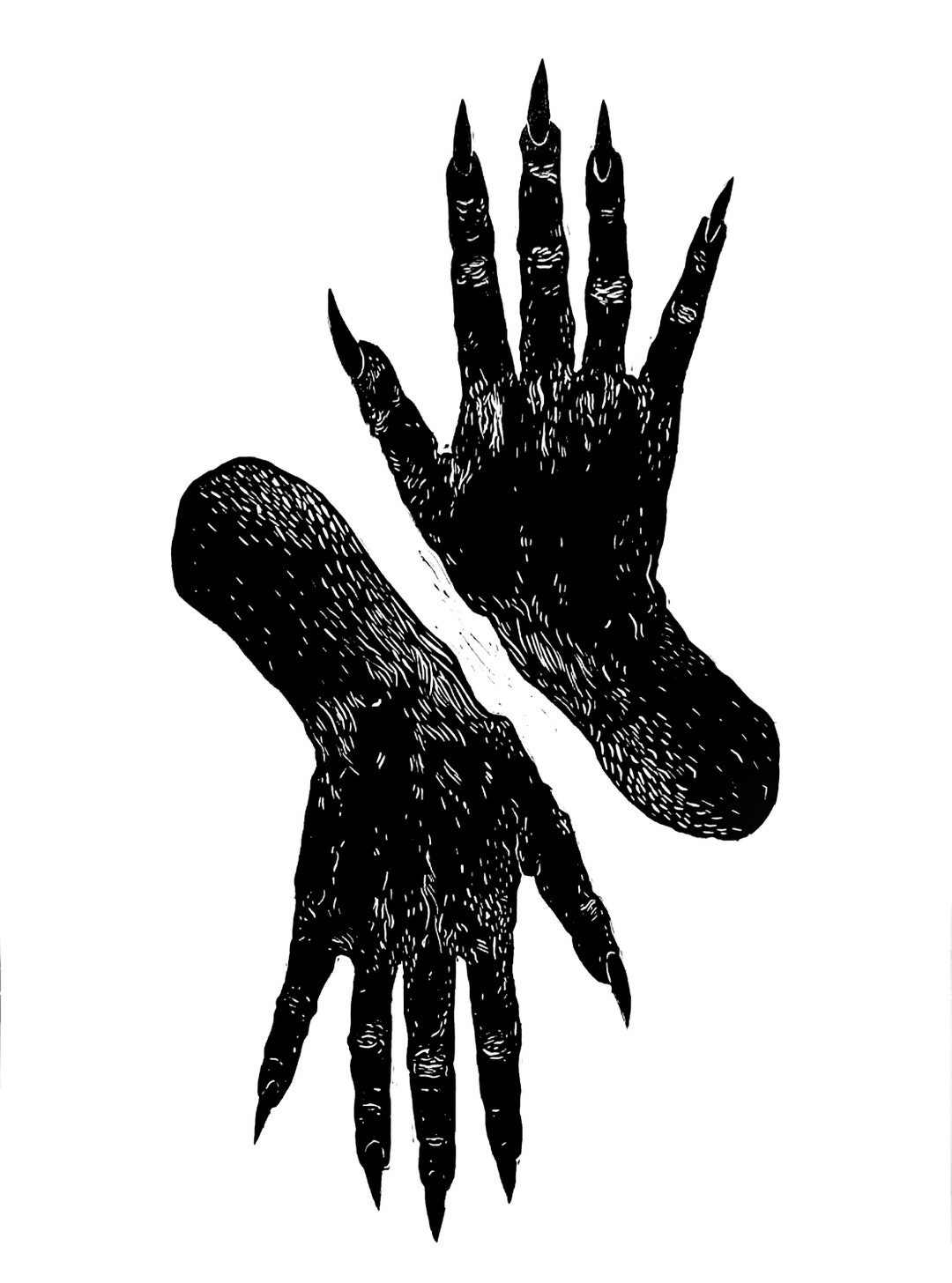 Original Large "hands OF A Printmaker" Linocut Print - Etsy