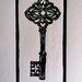Original Linocut Print the Key - Etsy