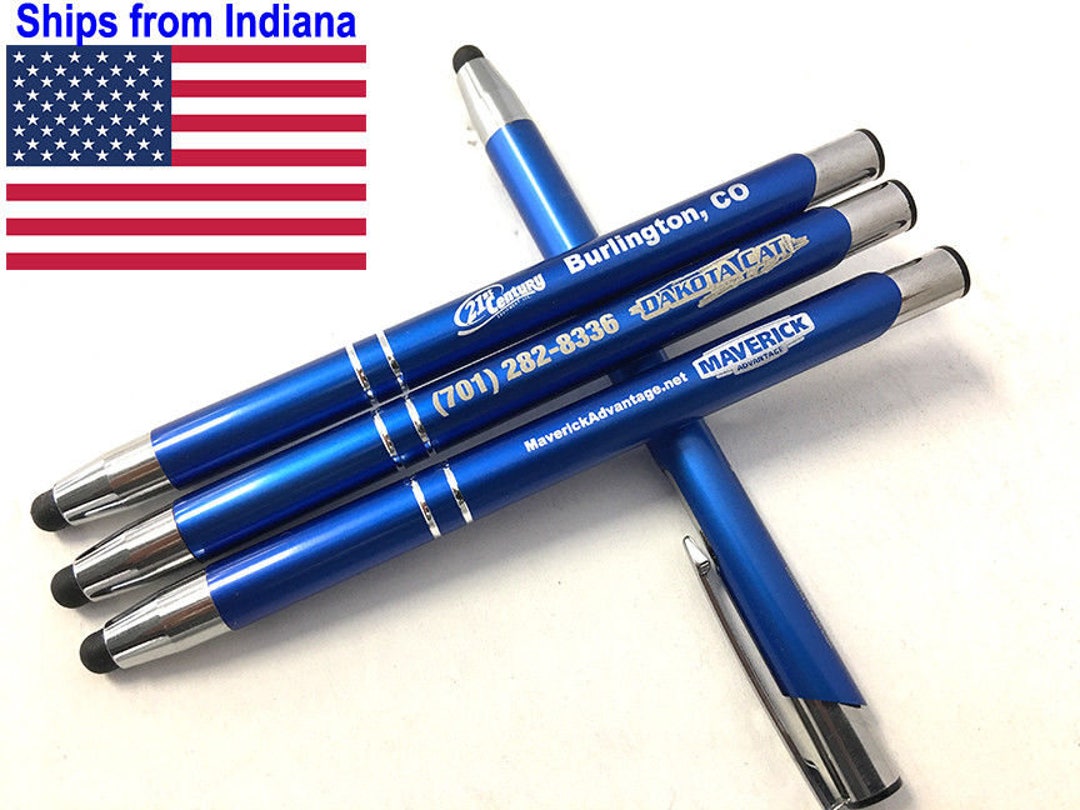 Personalized Premium Blue Ink Pens - Set of 30 - Etsy