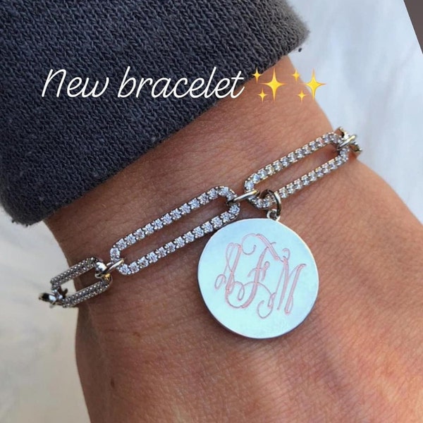 Monogrammed Bracelet - Etsy