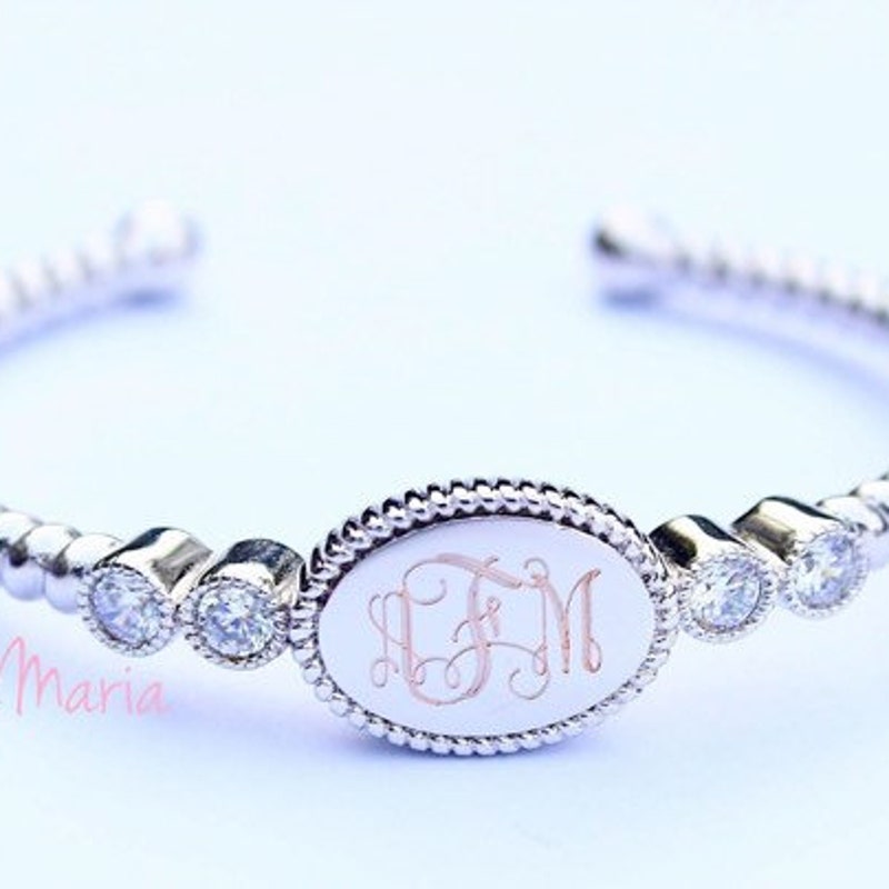 Monogram Bracelet - Etsy