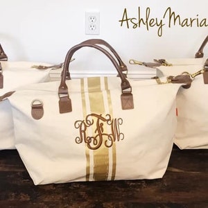 Monogram Weekender Bag, Monogram Travel Bag, Monogram Travel Tote - Etsy