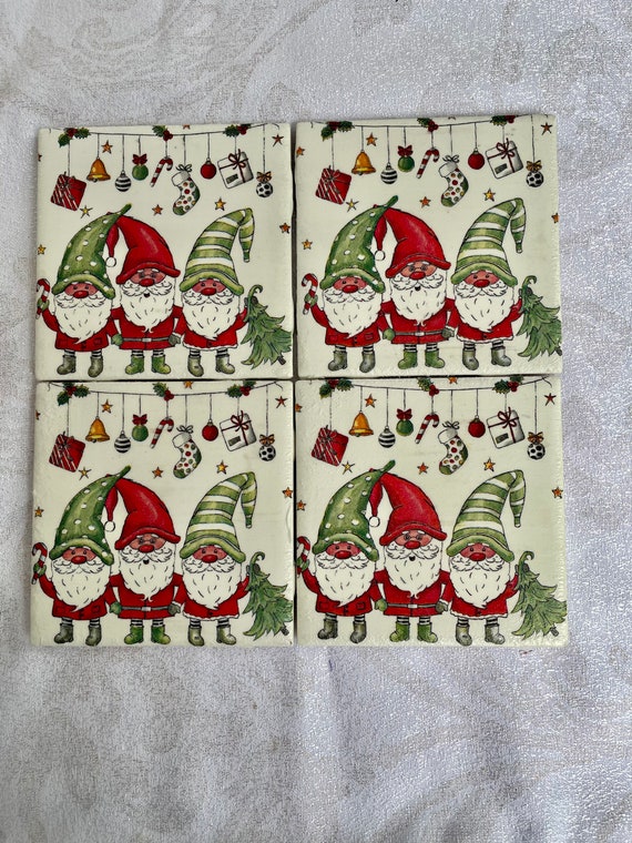 Ceramic Christmas Coasters