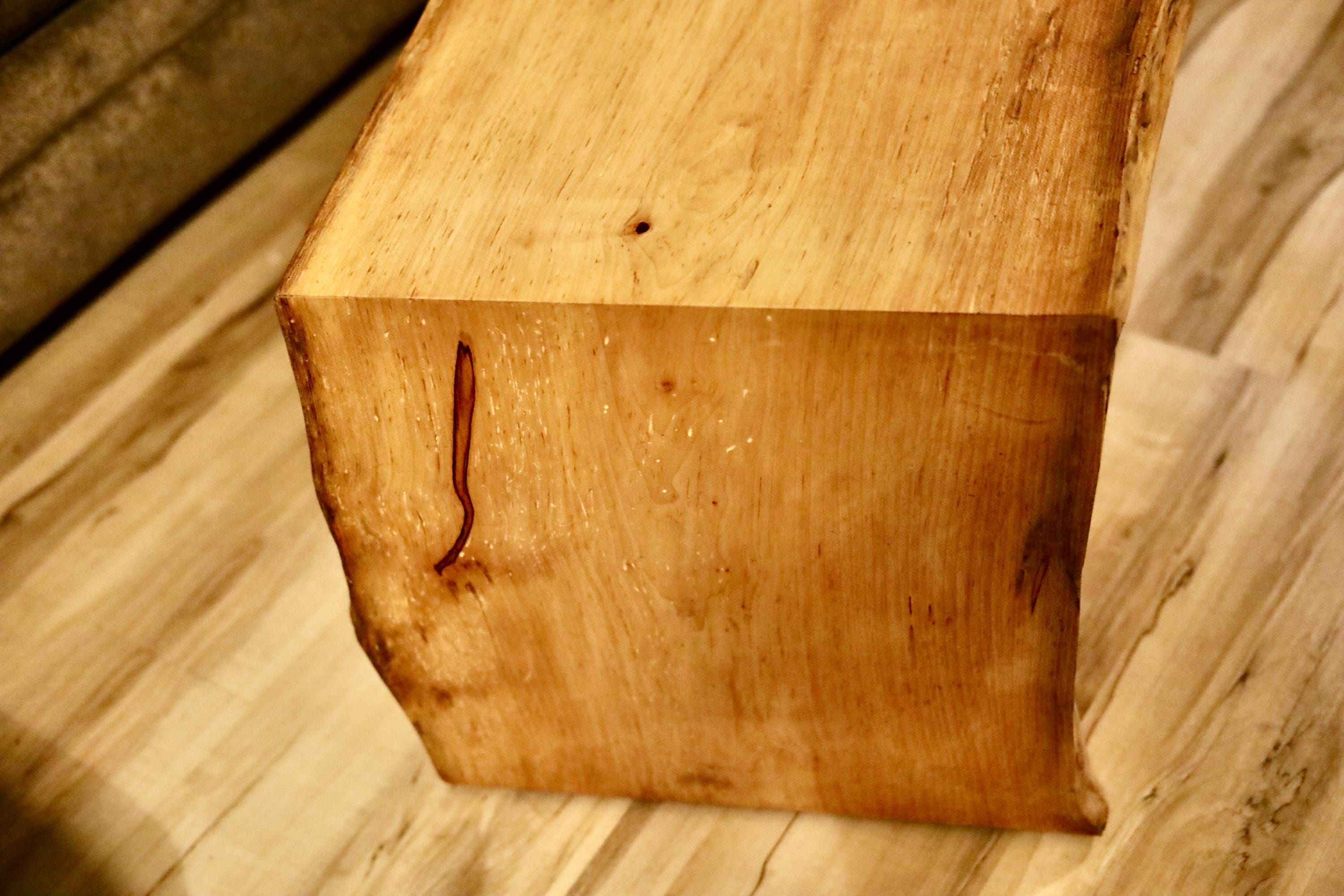 Spalted Maple Live Edge Coffee Table Handmade 56x22 Rustic Farmhouse ...