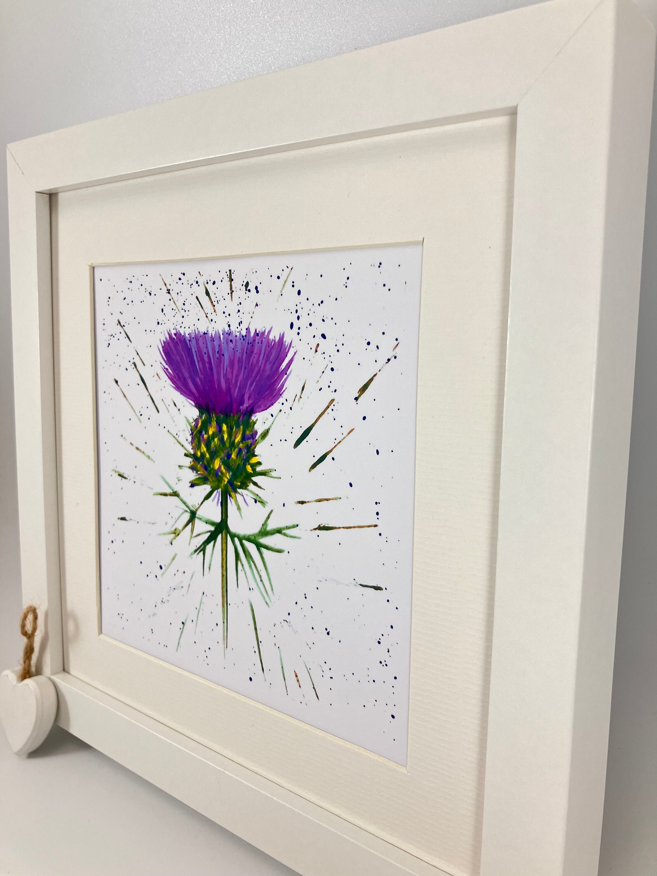 Scottish Thistle Art Print: Contemporary Acrylic Painting - Etsy