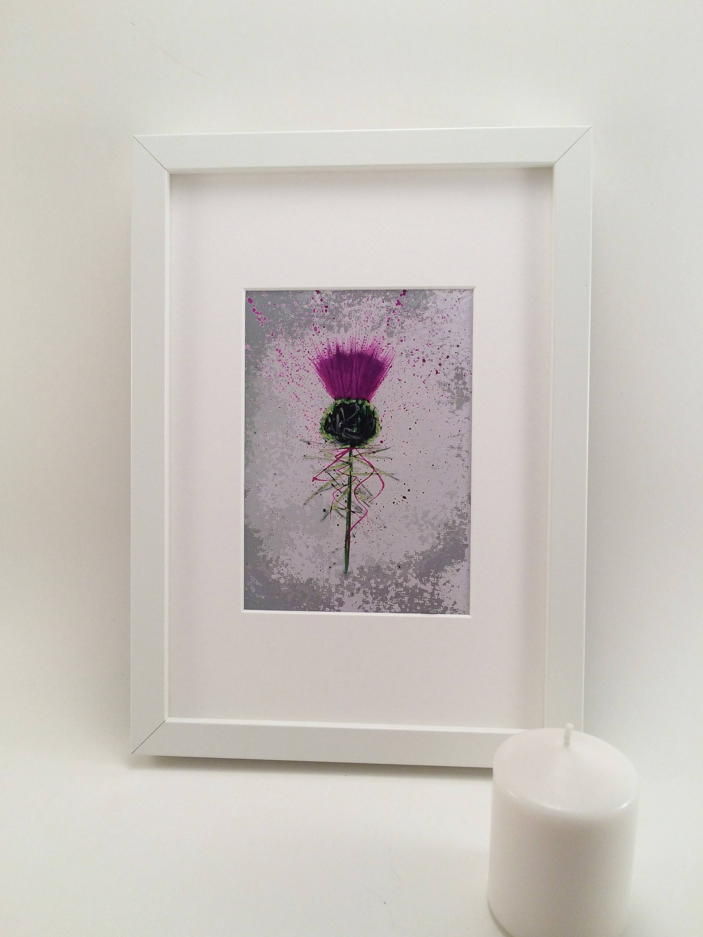 Thistle Print Scottish Thistle Print Scottish Home Decor | Etsy UK