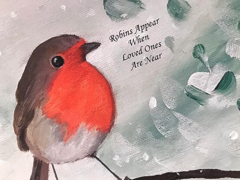 Robins Appear When Loved Ones Are Near Print Robin Art Print - Etsy UK