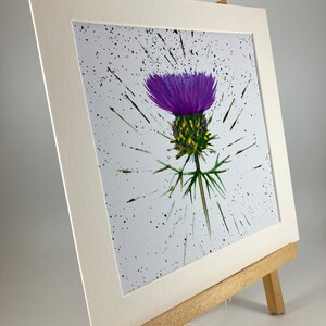 Scottish Thistle Art Print: Contemporary Acrylic Painting - Etsy