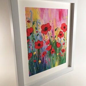 Poppies Print, Poppies Art, Poppy Picture, Abstract Print, Flower Print ...