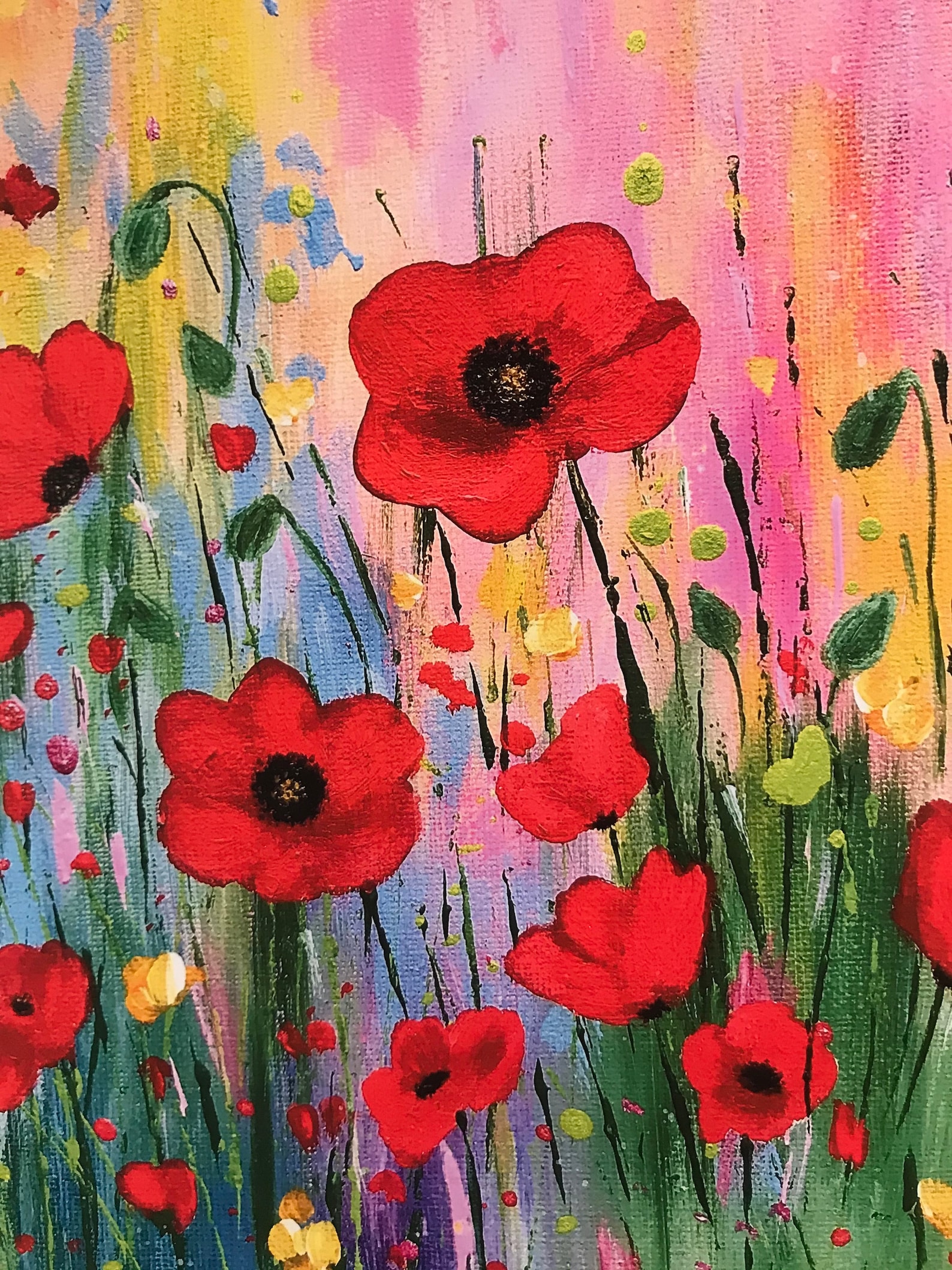 Poppies Print Poppies Art Poppy Picture Abstract Print - Etsy UK