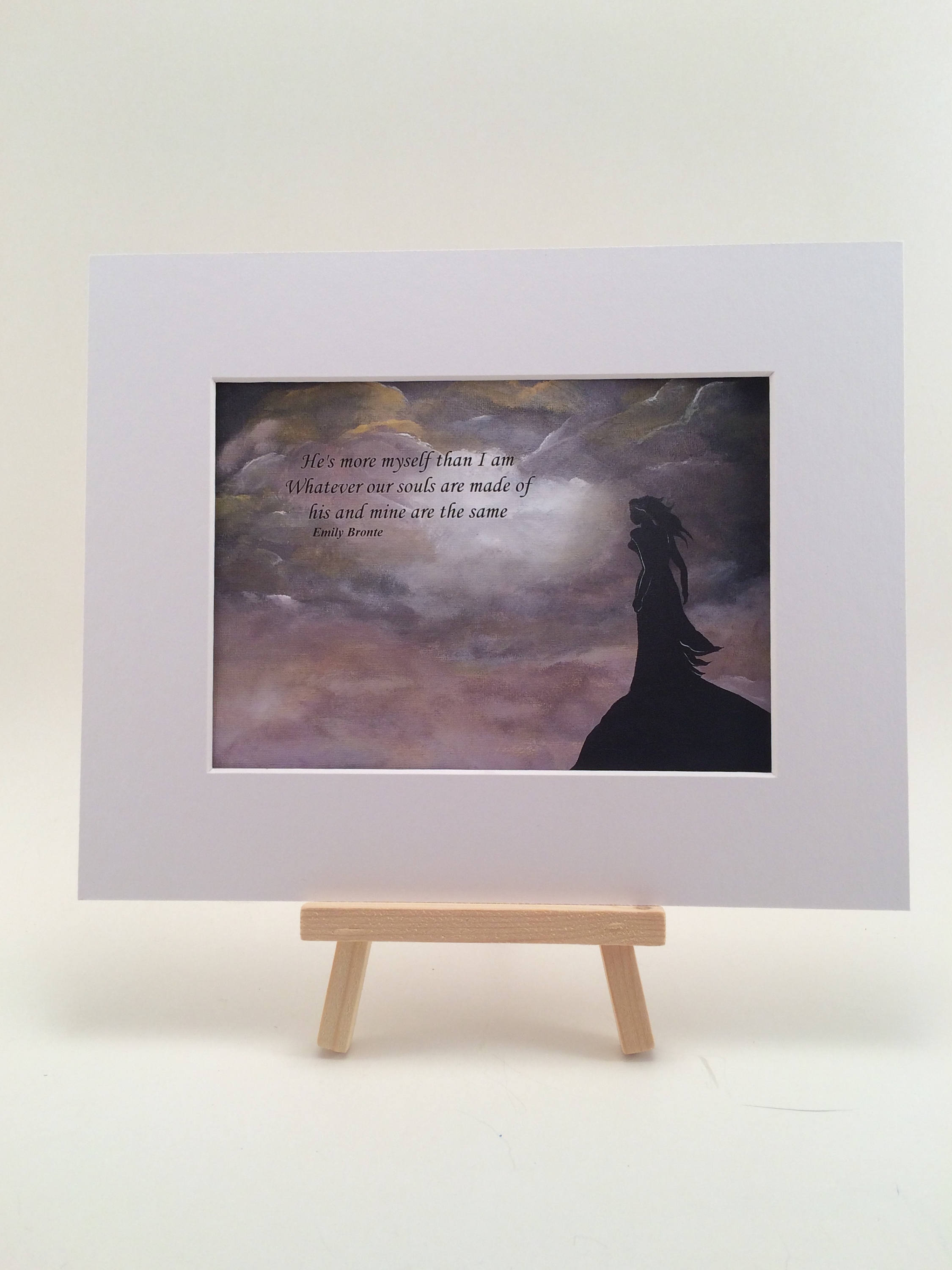 Wuthering Heights Print Emily Bronte Quote Book Lover Gift - Etsy UK
