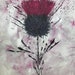 Scottish Thistle Art Print: Contemporary Abstract Painting - Etsy UK