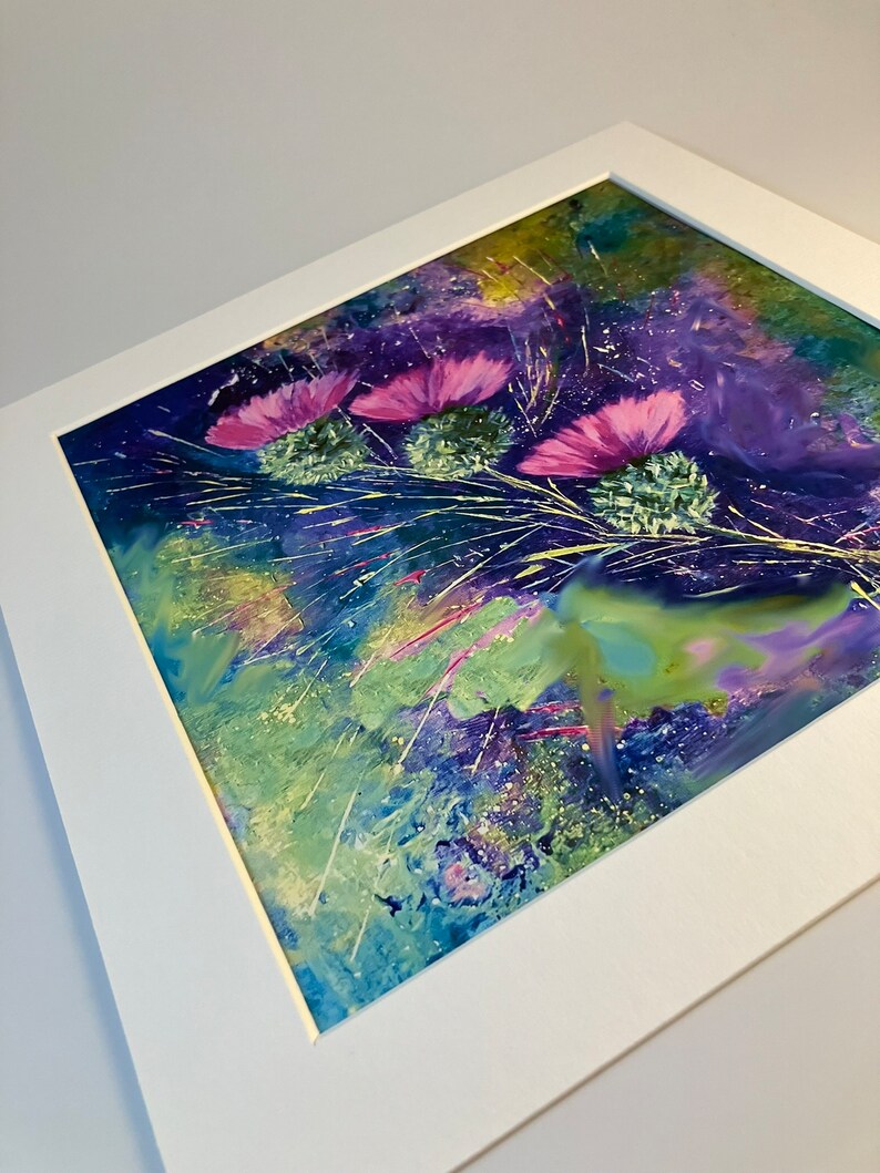 Scottish Thistle Art Print Contemporary Scottish Thistle Wall - Etsy UK