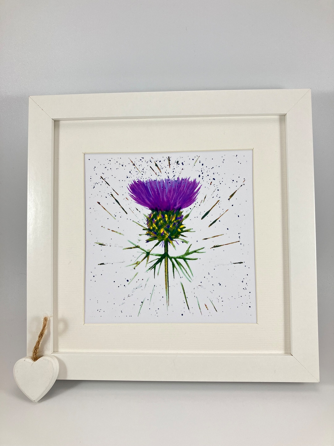 Scottish Thistle Art Print: Contemporary Acrylic Painting - Etsy