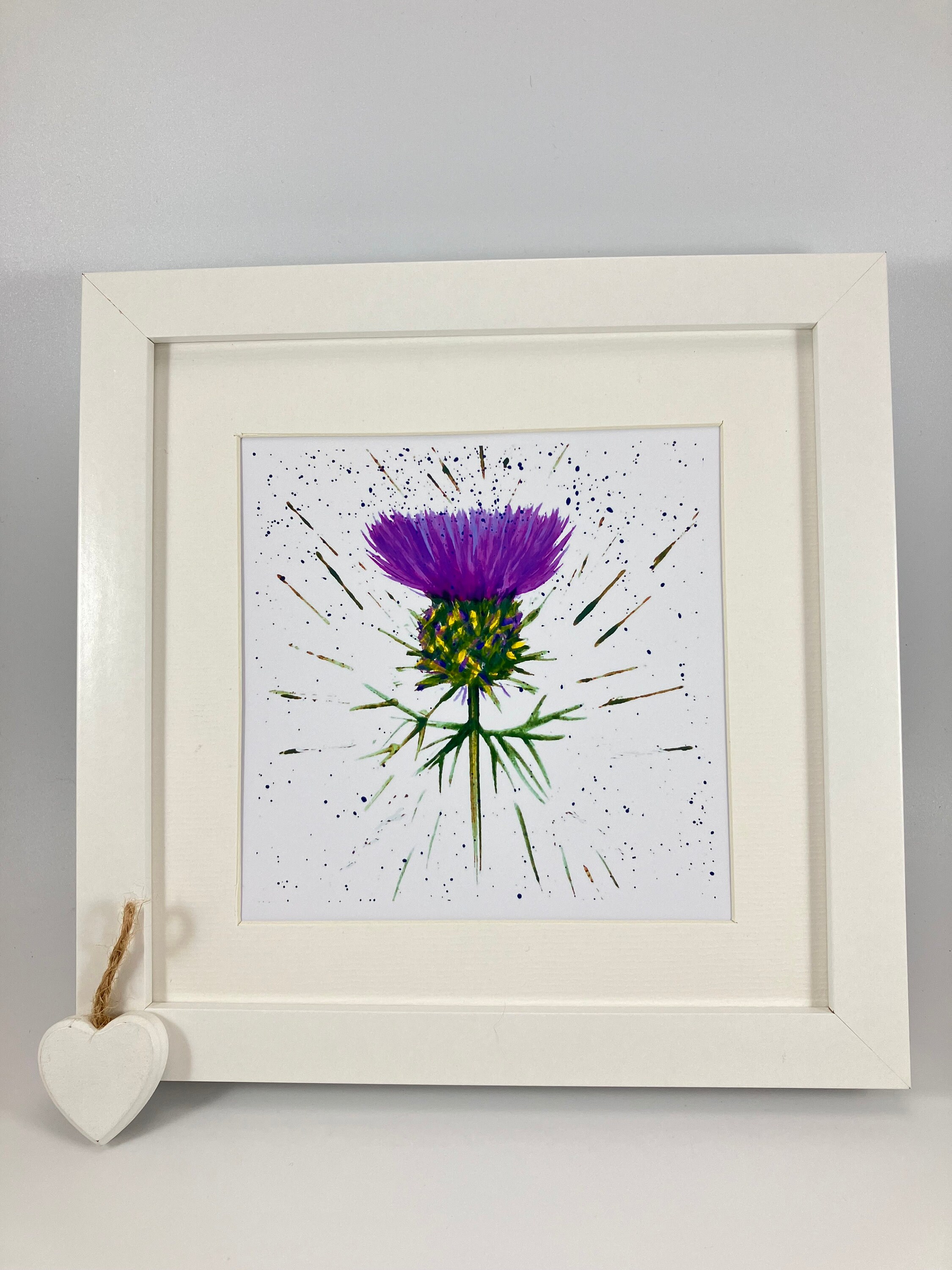 Scottish Thistle Art Print: Contemporary Acrylic Painting - Etsy