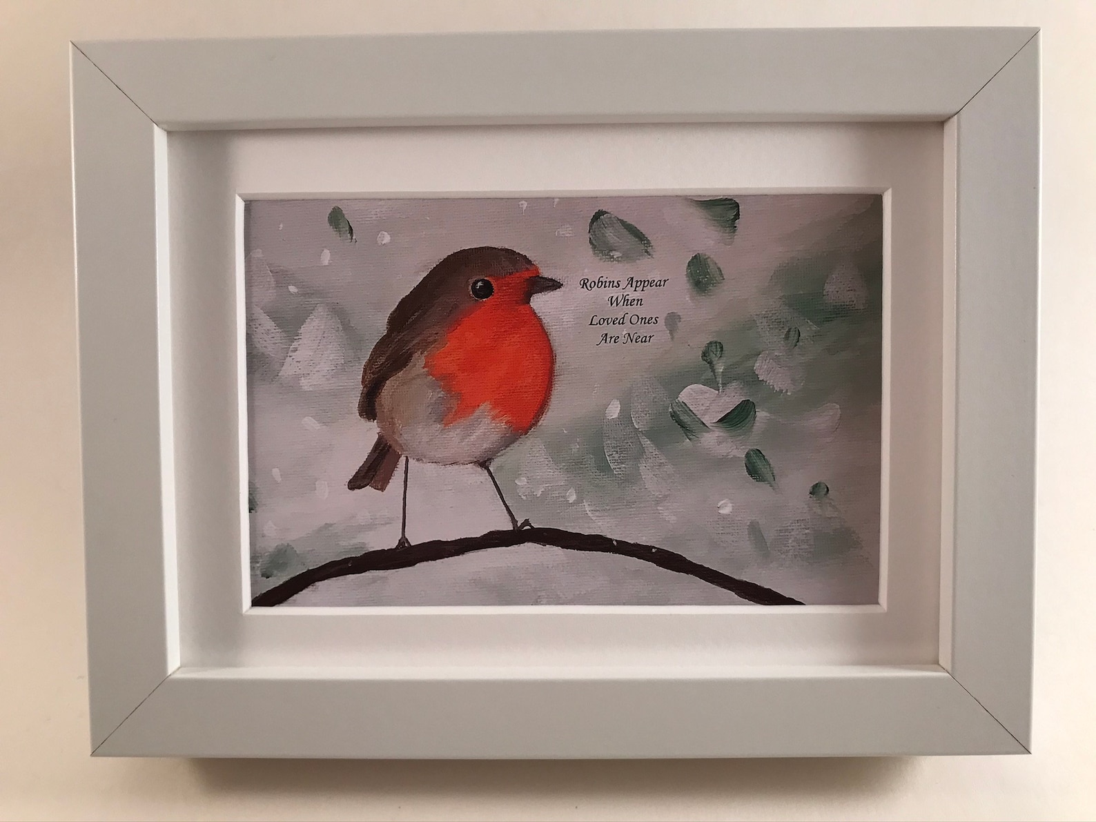 Robin Print in Frame Robins Appear When Loved Ones Are Near - Etsy