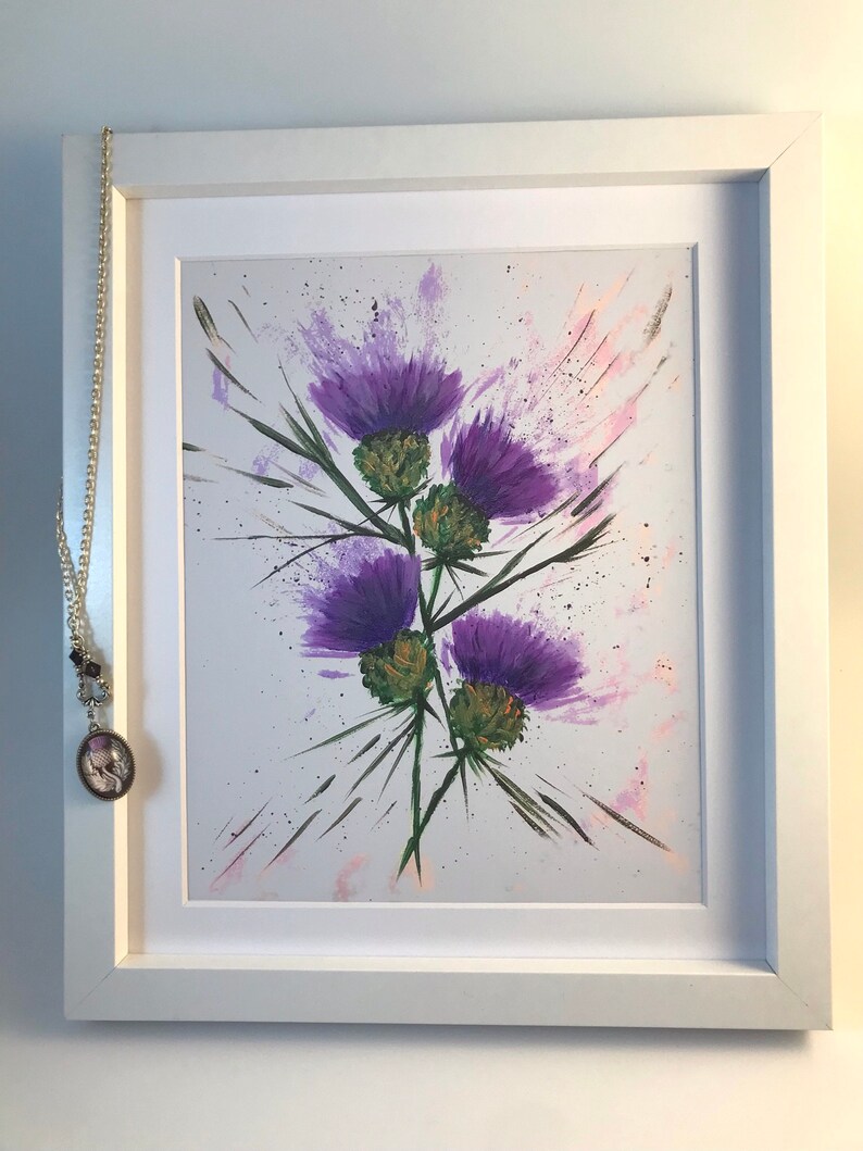 Scottish Thistle Art Scottish Gift Scotland Scottish - Etsy