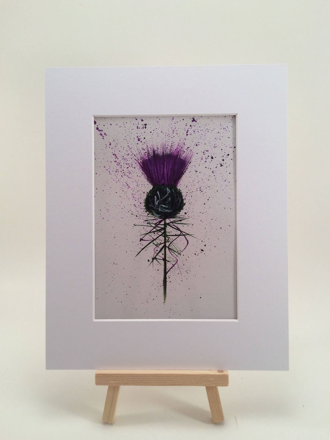 Scottish Thistle Art Print – Abstract Scotland Decor - Etsy UK