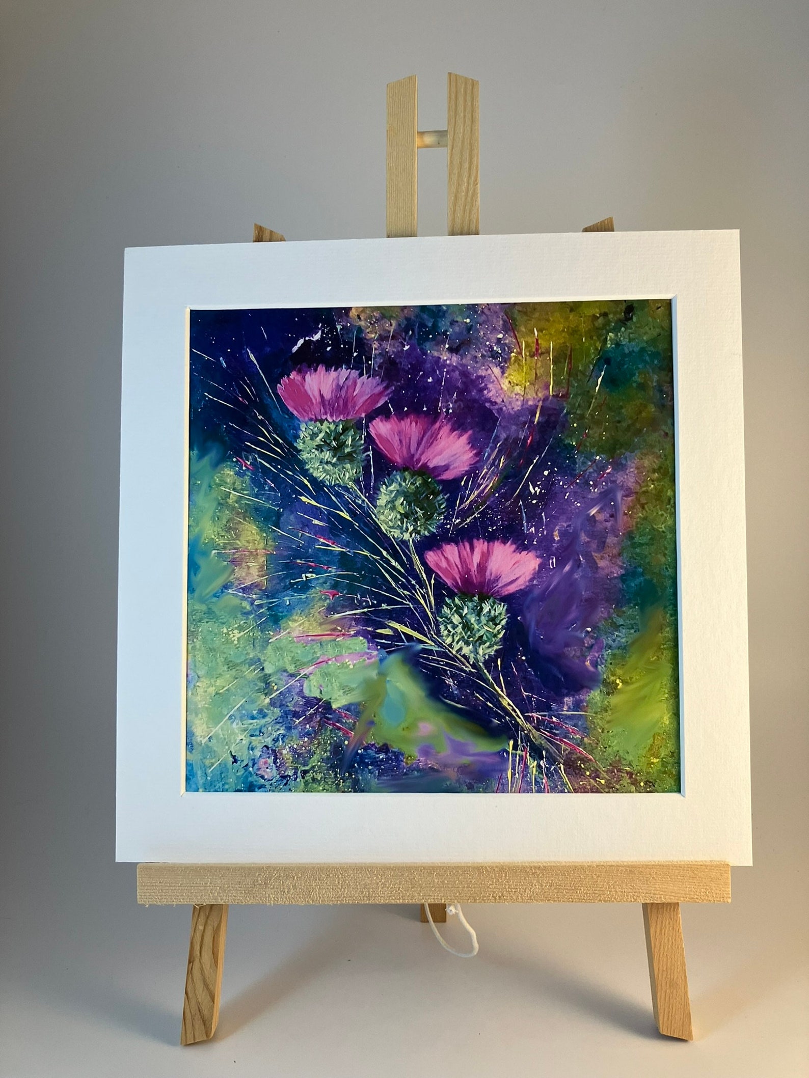 Scottish Thistle Art Print Contemporary Scottish Thistle Wall - Etsy UK