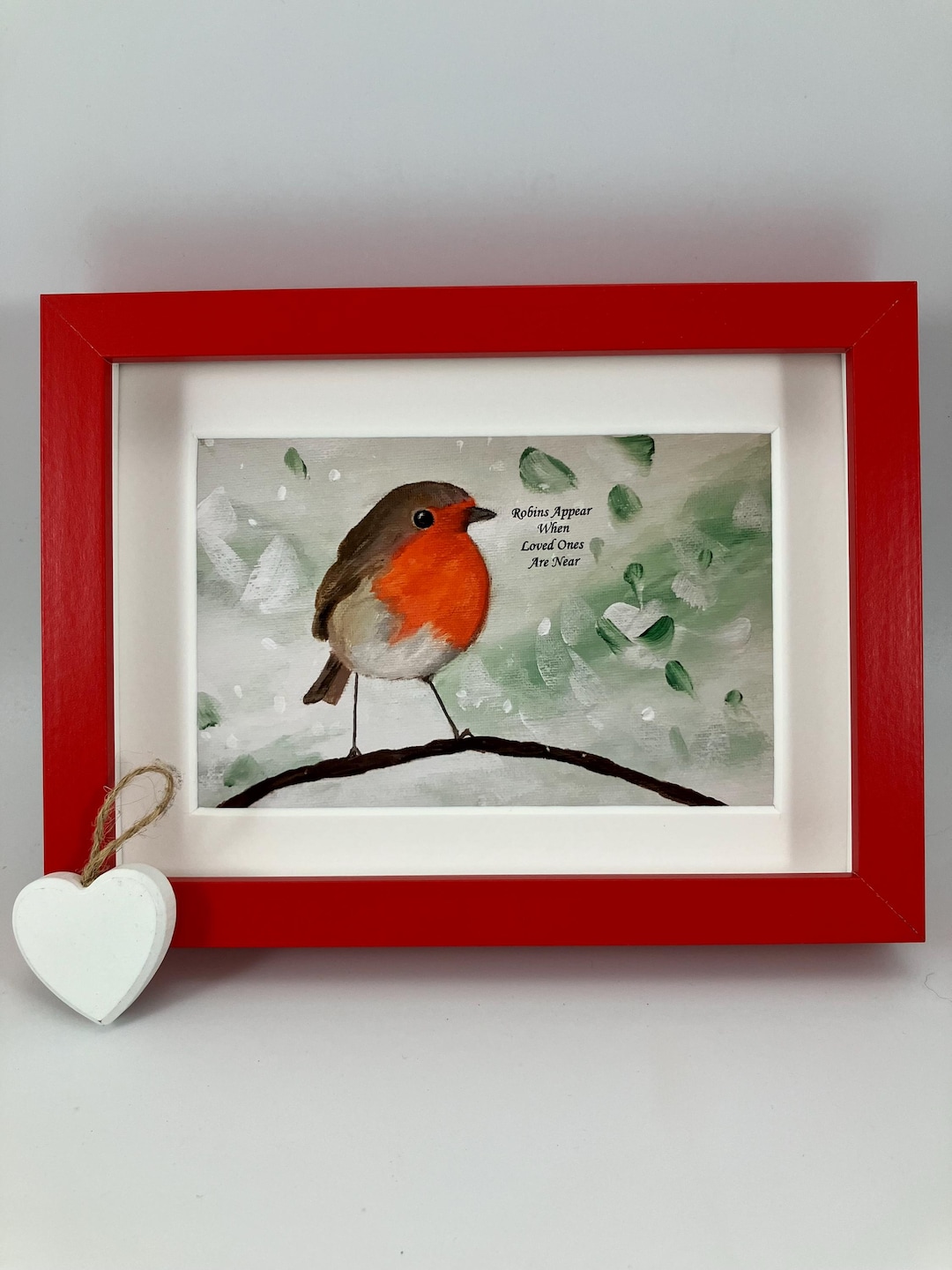 Robins Appear When Loved Ones Are Near Print, Robin Art Print, Robin ...
