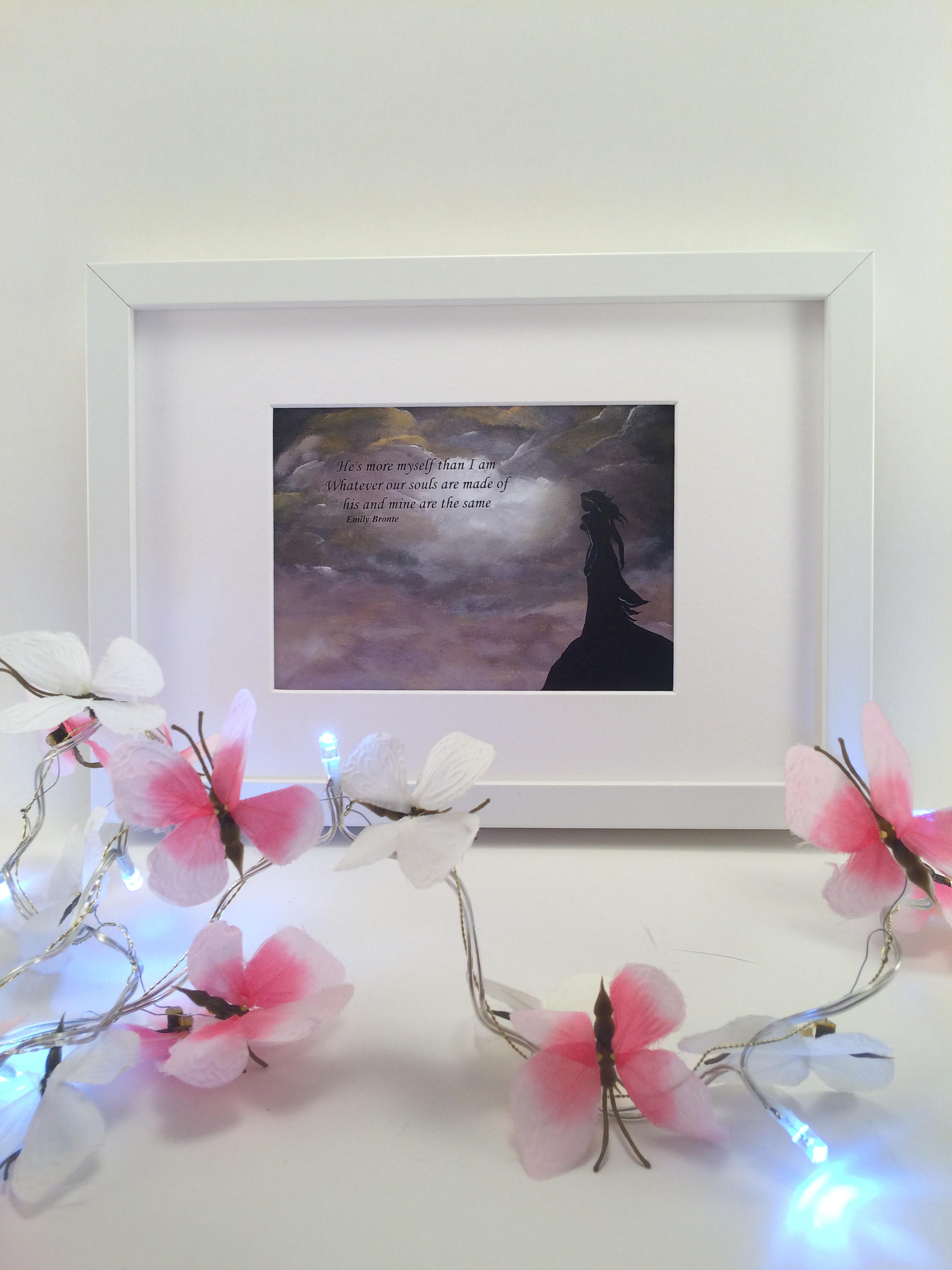 Wuthering Heights Print Emily Bronte Quote Book Lover Gift - Etsy UK