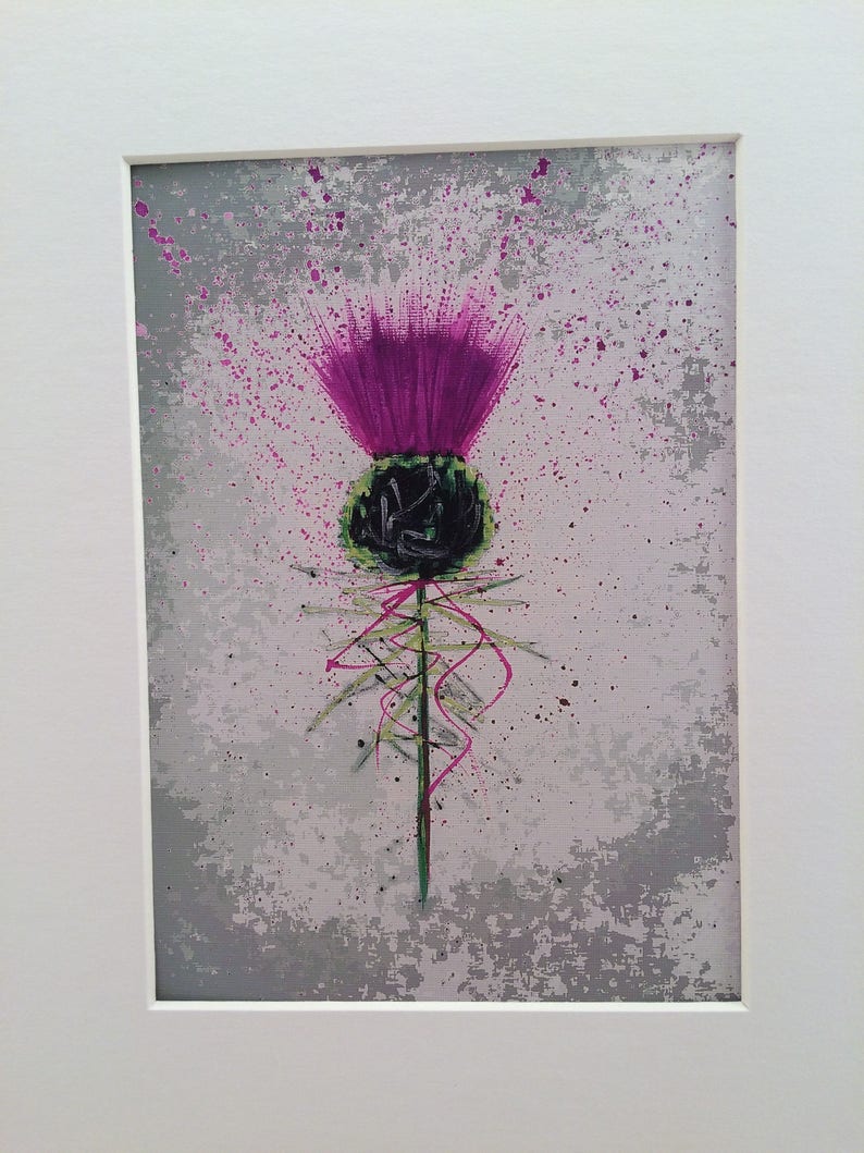 Thistle Print Scottish Thistle Print Scottish Home Decor - Etsy UK