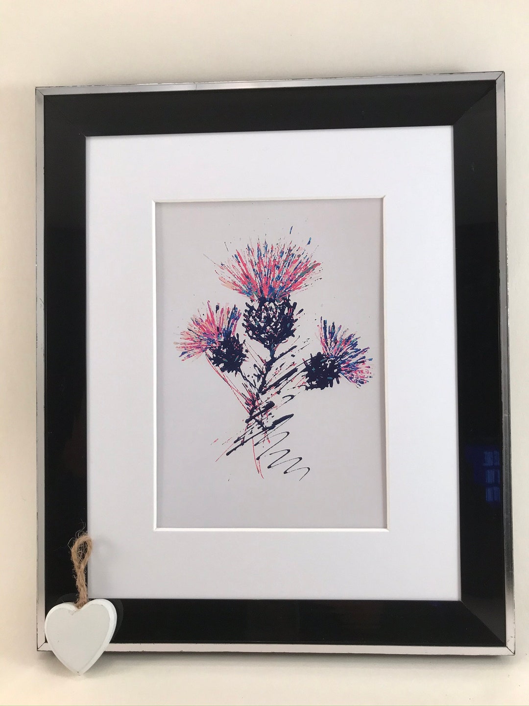 Schottische Distel Kunst schottische Geschenk Schottland Kunst ...