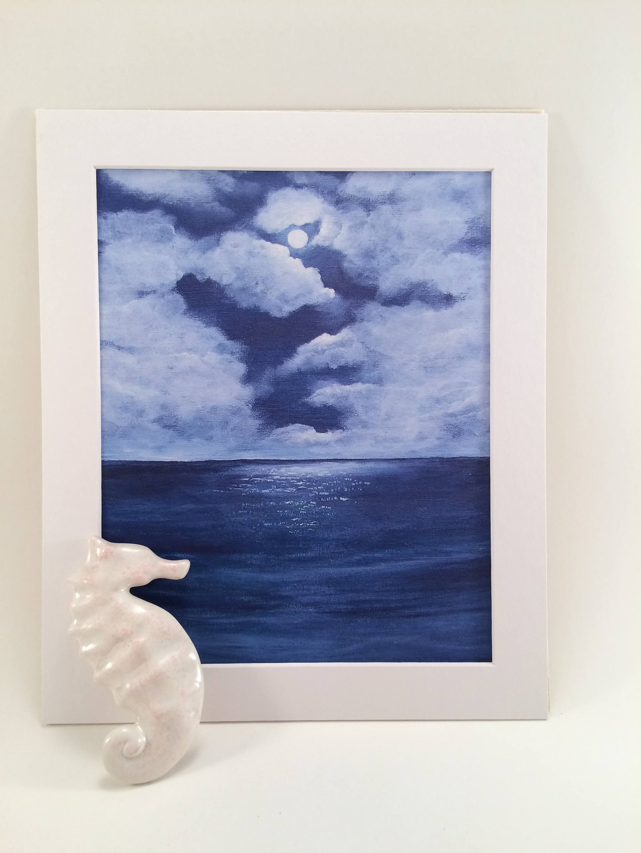 Moonlight art print Moonlight painting Moonlight wall art | Etsy