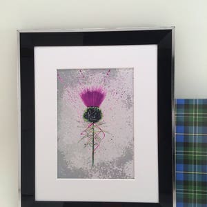Thistle Print- Scottish Thistle Print - Scottish Home Decor - Scottish ...