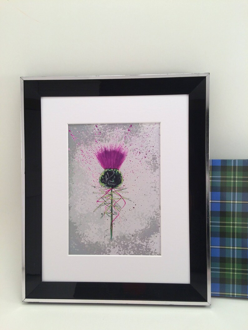Thistle Print Scottish Thistle Print Scottish Home Decor - Etsy UK
