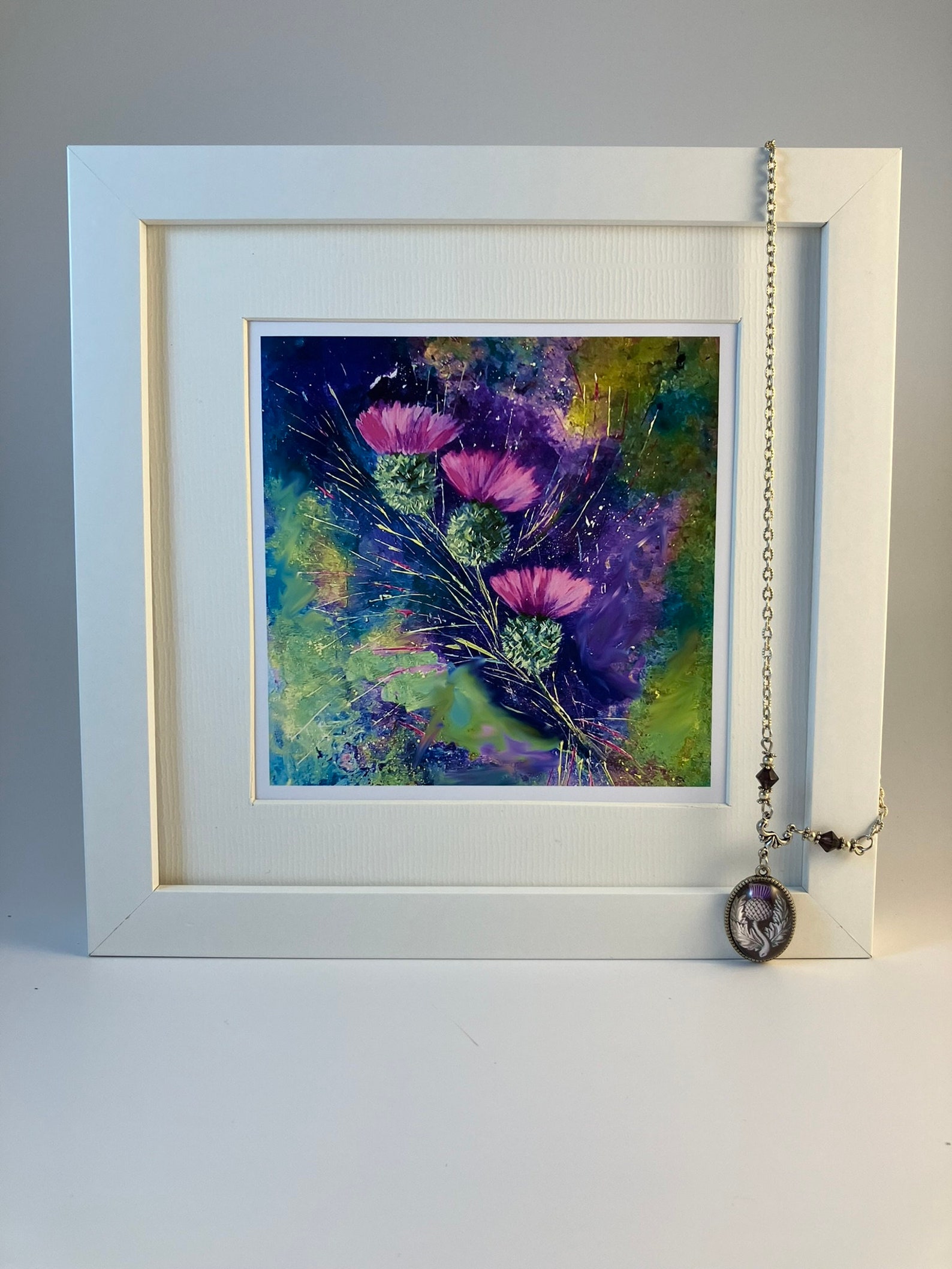 Scottish Thistle Art Print Contemporary Scottish Thistle Wall - Etsy UK