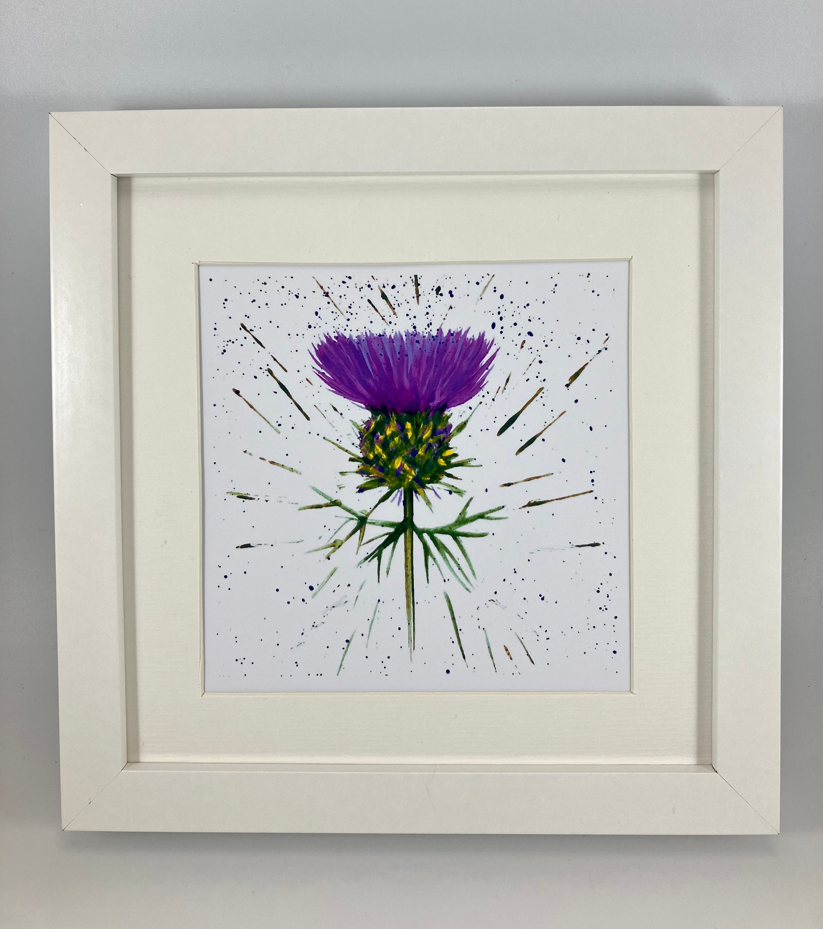 Scottish Thistle Art Print: Contemporary Acrylic Painting - Etsy