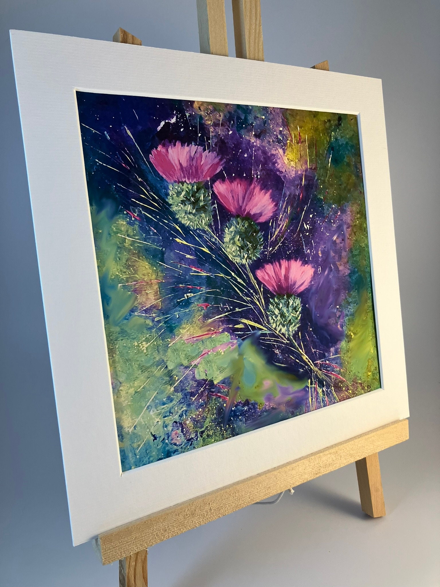 Scottish Thistle Art Print Contemporary Scottish Thistle Wall - Etsy UK