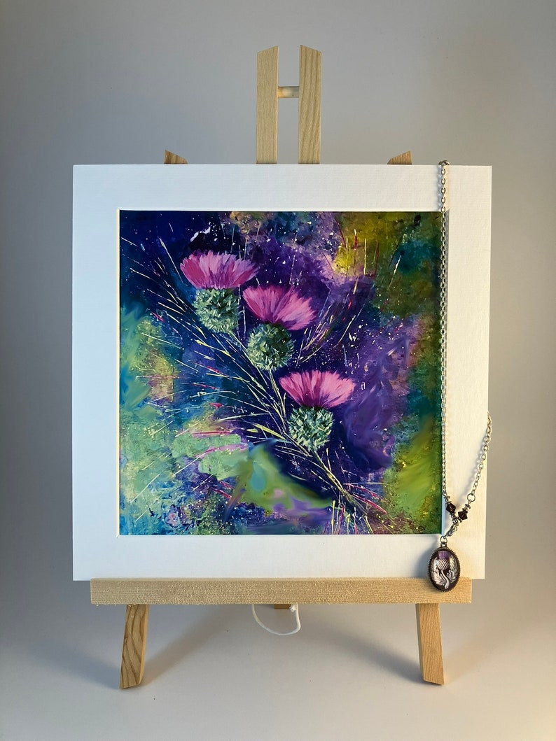 Scottish Thistle Art Print Contemporary Scottish Thistle Wall - Etsy UK
