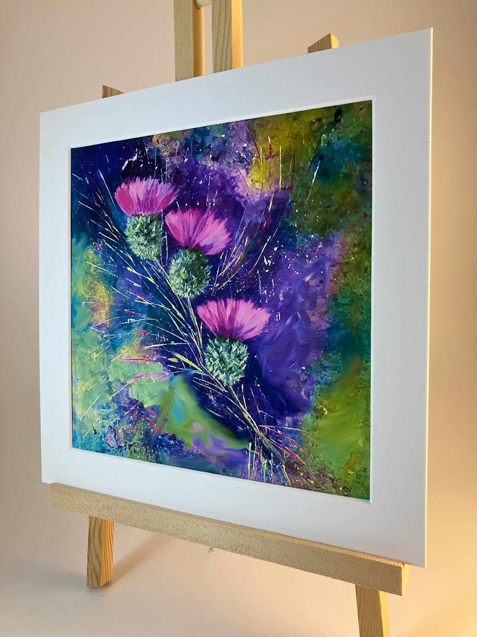 Scottish Thistle Art Print Contemporary Scottish Thistle Wall - Etsy UK