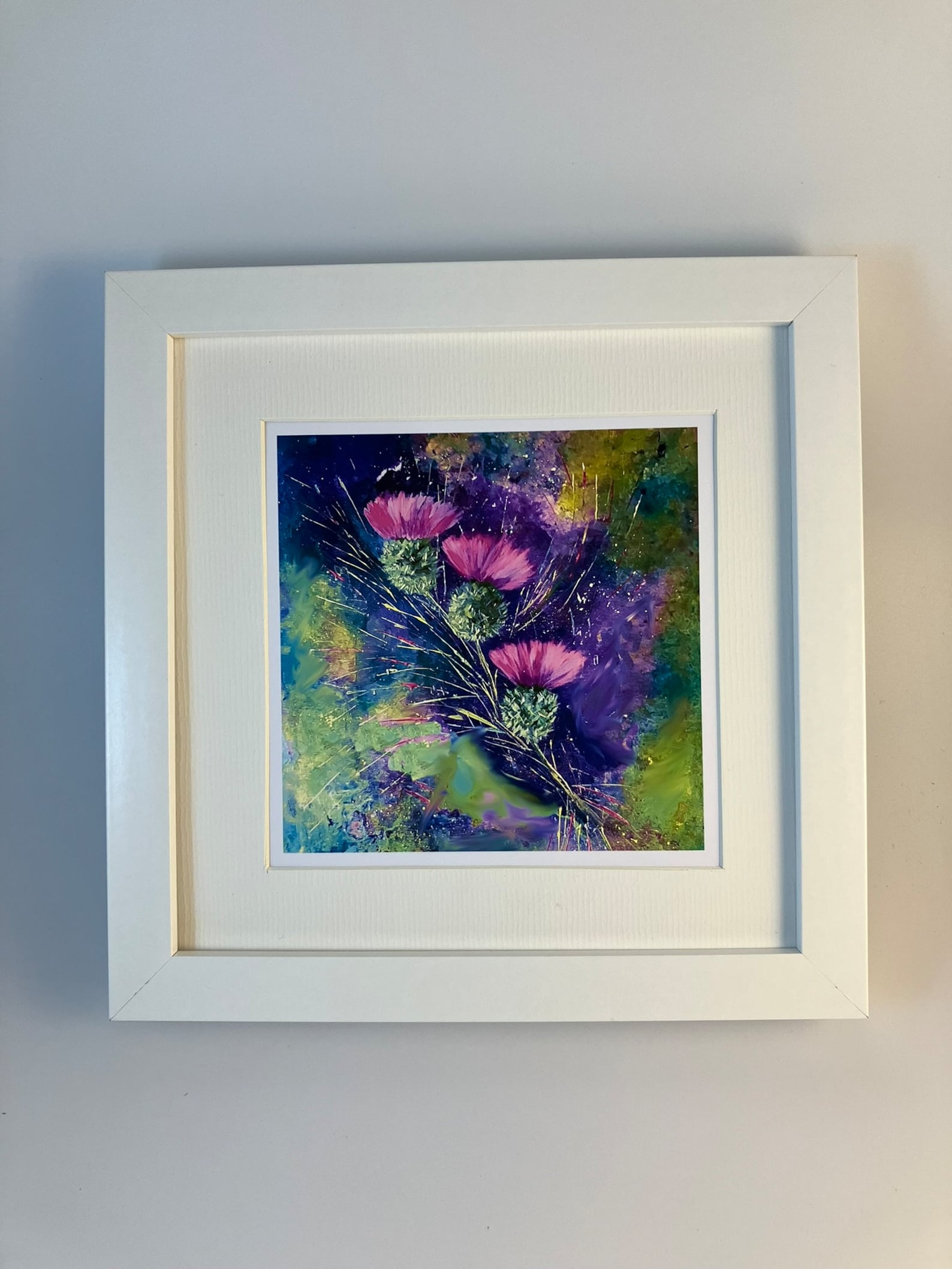 Scottish Thistle Art Print Contemporary Scottish Thistle Wall - Etsy UK