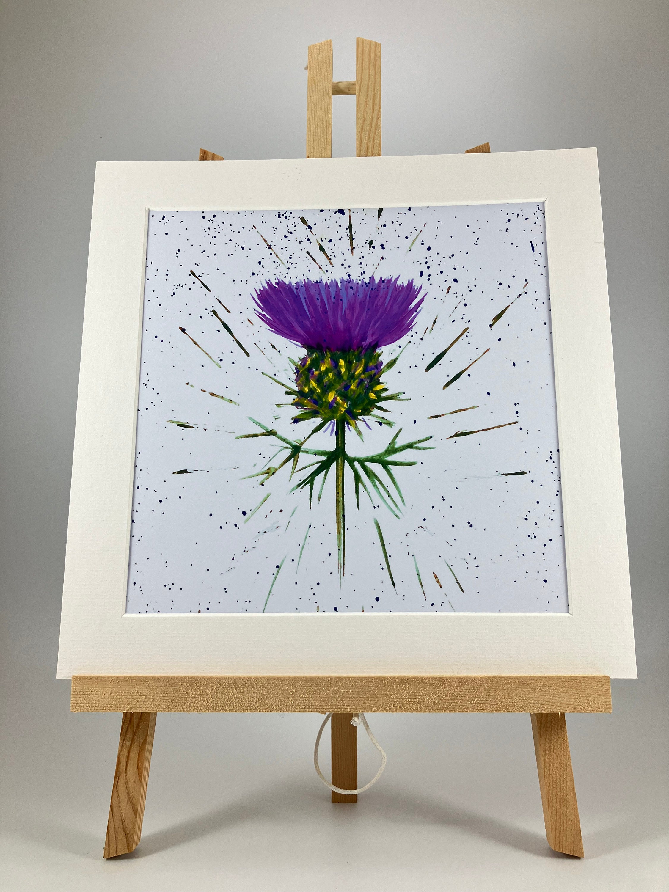 Scottish Thistle Art Print: Contemporary Acrylic Painting - Etsy