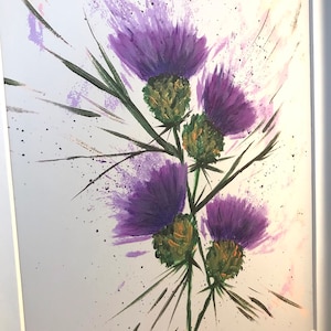 Scottish Thistle Art - Scottish Gift - Scotland - Scottish Thistle Art ...