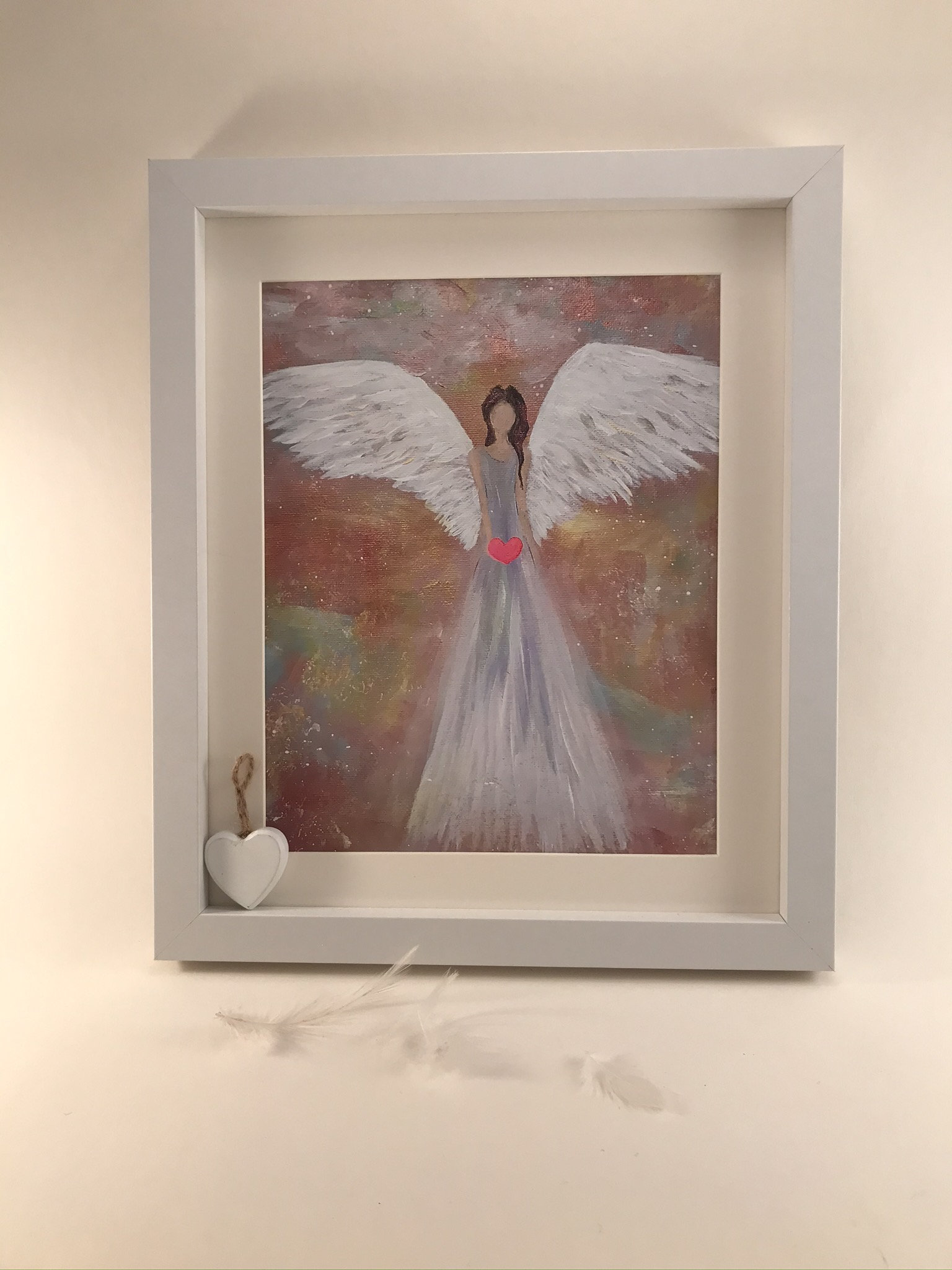 Angel art print Angel wings Guardian Angel art print Angel | Etsy