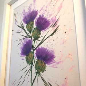 Scottish Thistle Art - Scottish Gift - Scotland - Scottish Thistle Art ...