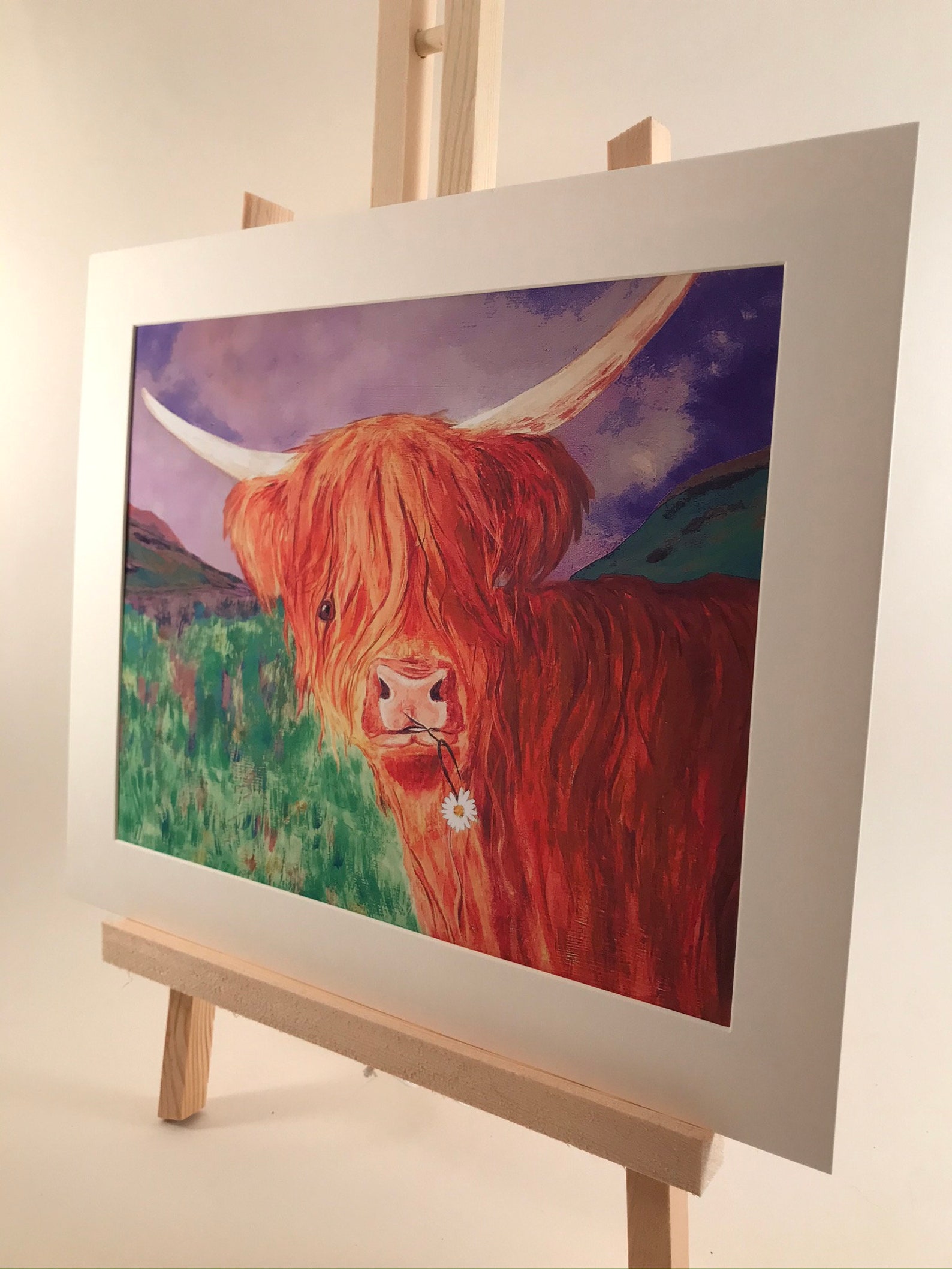 Highland Cow Print Highland cow Art Highland Cow painting | Etsy