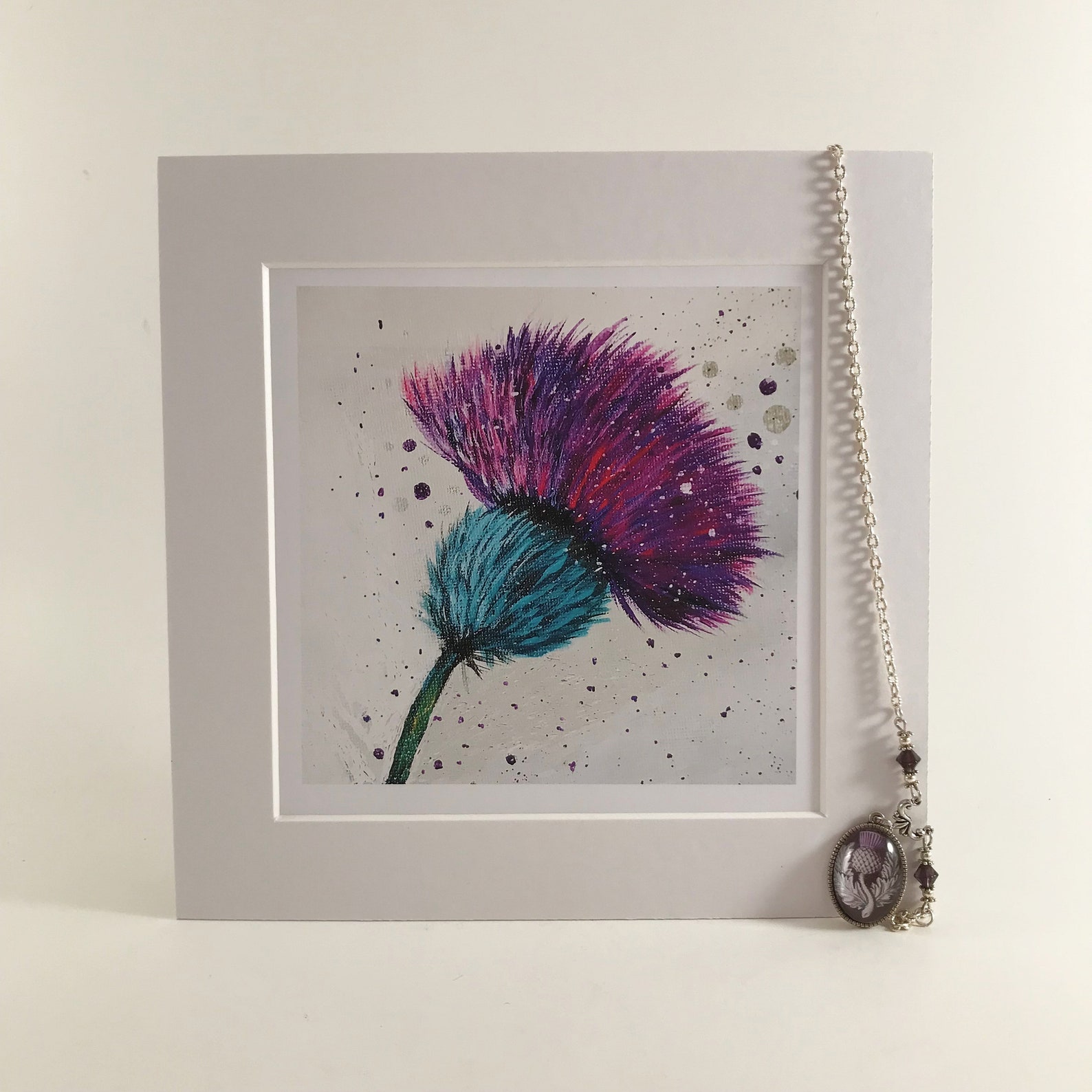 Scottish Thistle Art Print Contemporary Scottish Thistle Wall | Etsy UK
