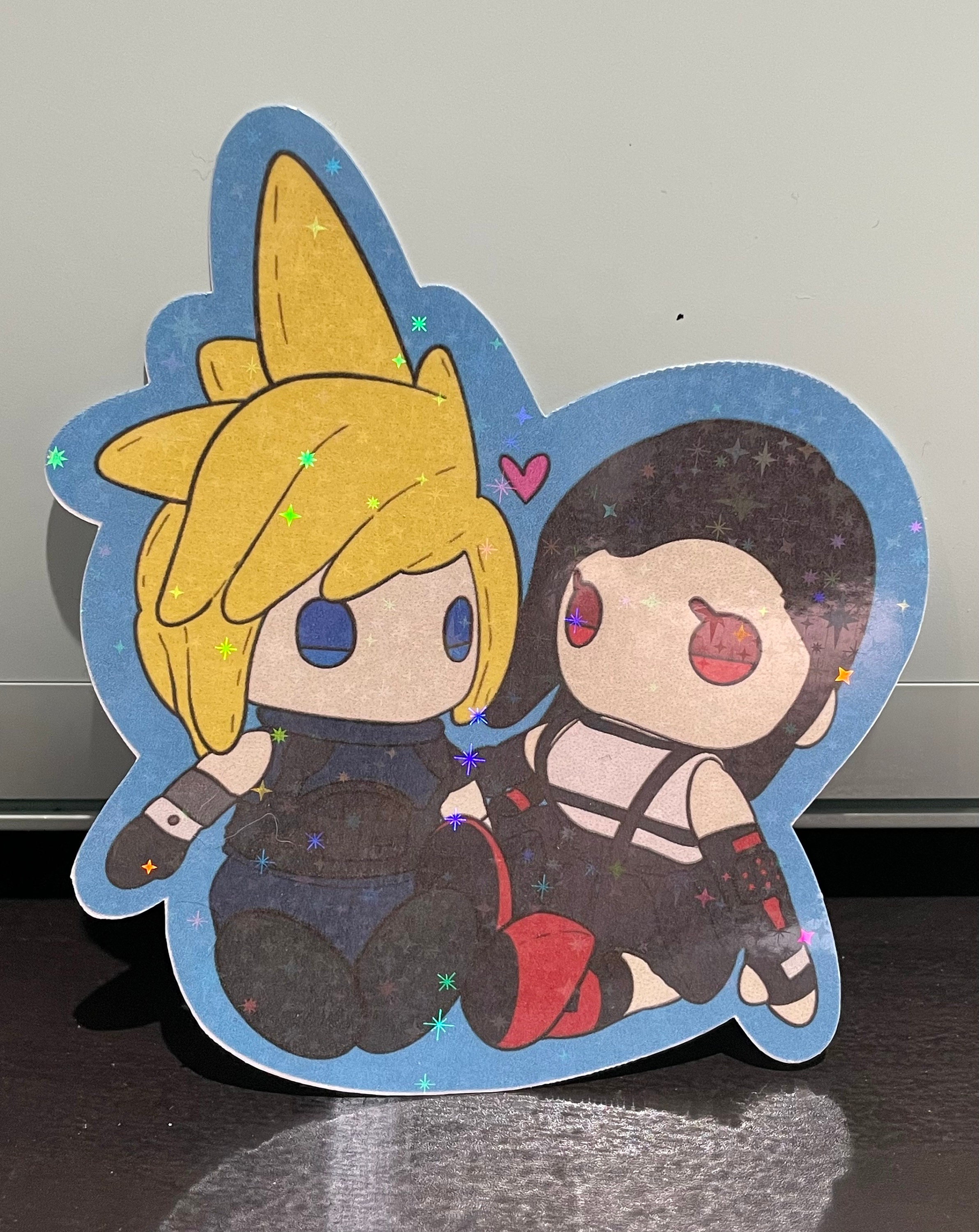 Final Fantasy VII FF7 Chibi Cloti Cloud Strife Tifa Lockhart - Etsy