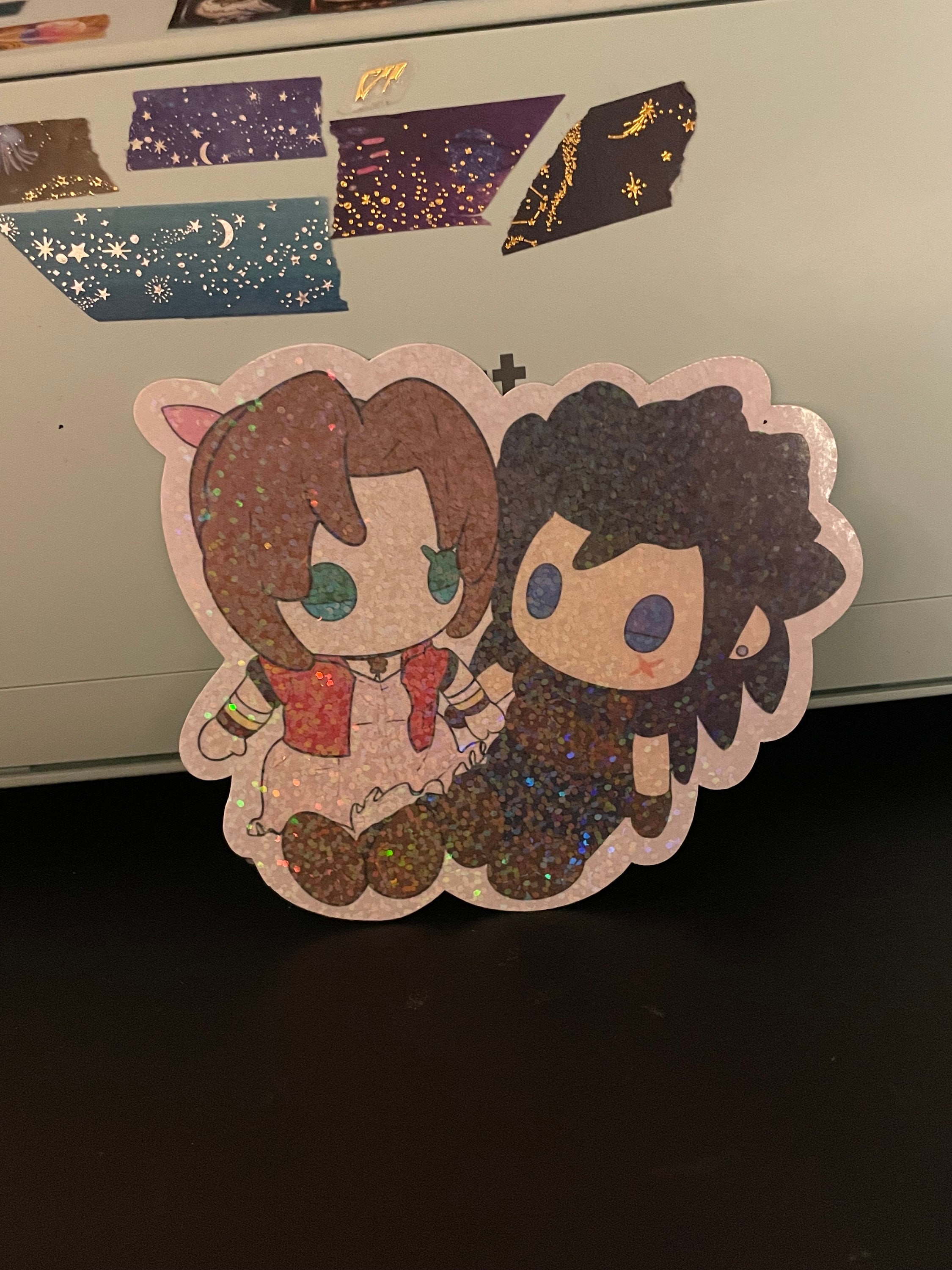 Final Fantasy VII FF7 Chibi Zerith Aerith Gainsborough Zack Fair ...